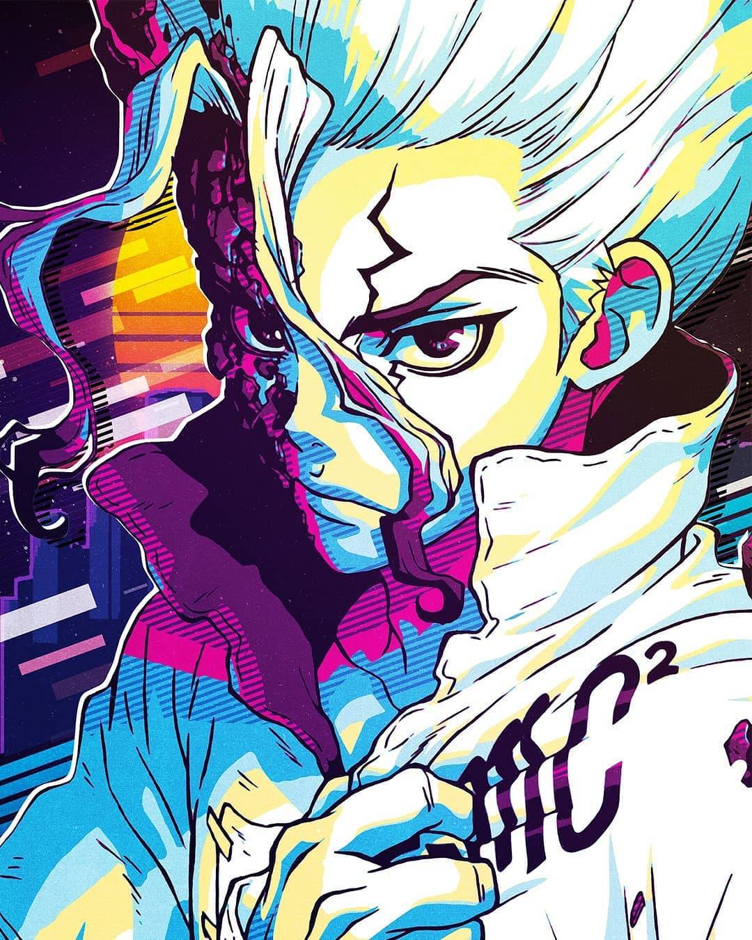 This amazing drawing of senku by 80sretro_art on Instagram | Scrolller