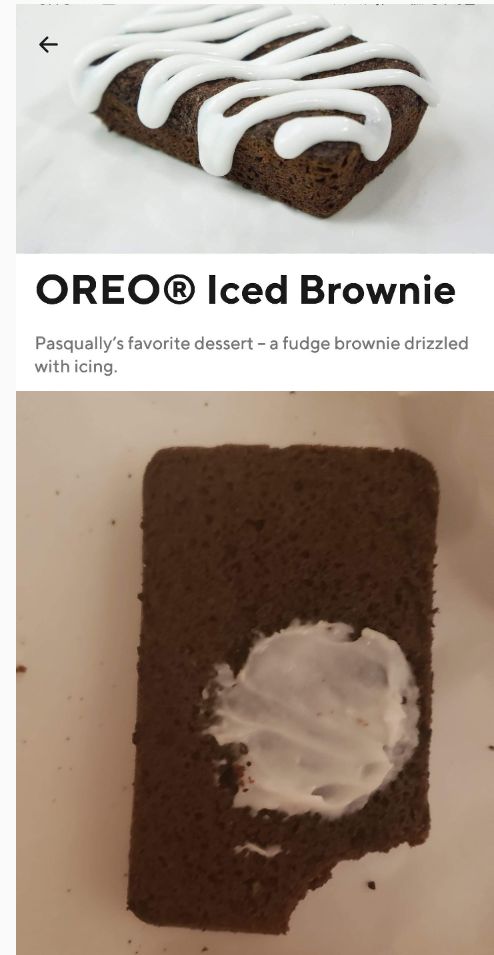 This brownie we got via DoorDash | Scrolller