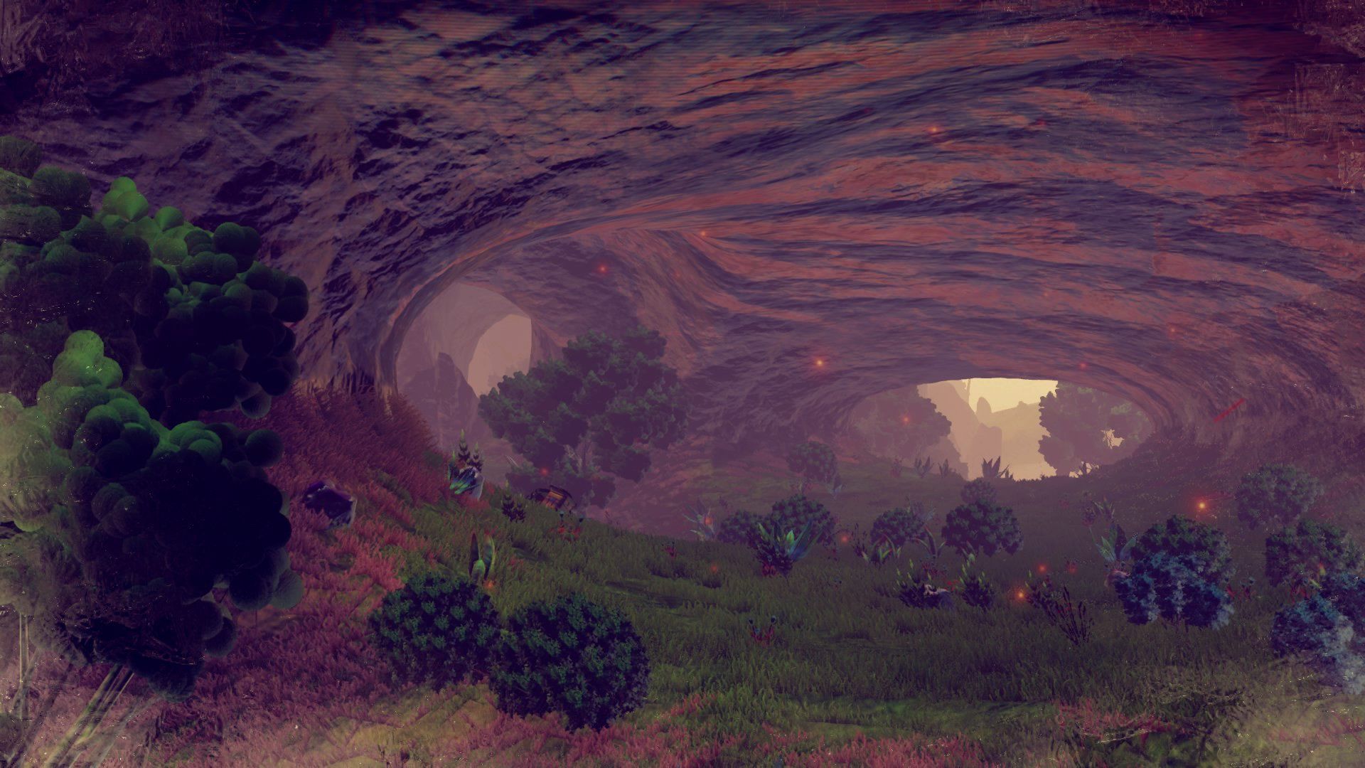 This cave system is so big there's grass and trees growing inside. #PS4 | Scrolller