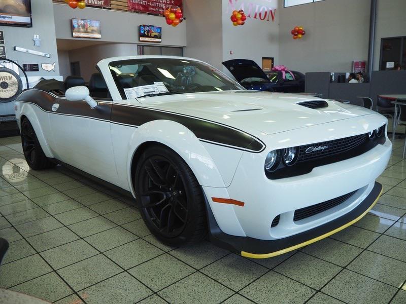 This convertible Challenger at a dealership | Scrolller