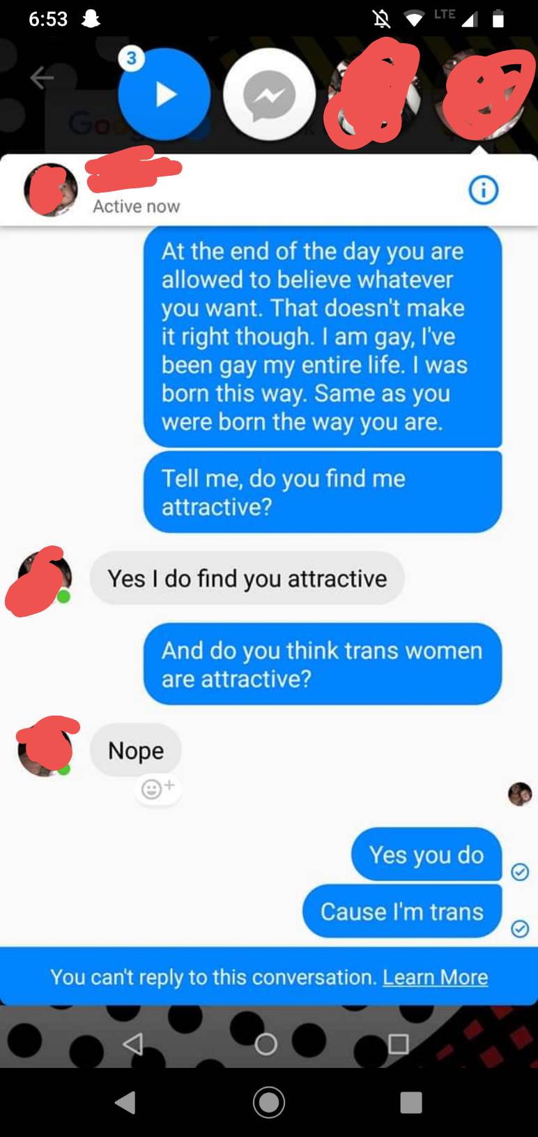 This guy tried really hard to be a transphobe, yet failed. | Scrolller