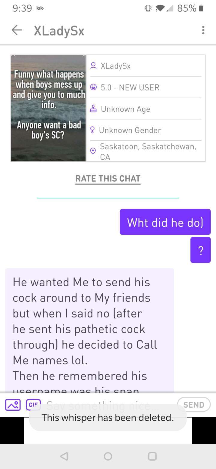 This happened to me on whisper | Scrolller