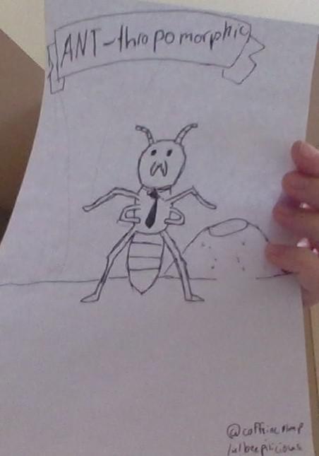 This is antony, the Anthropomorphic ant, me, pen on paper. | Scrolller