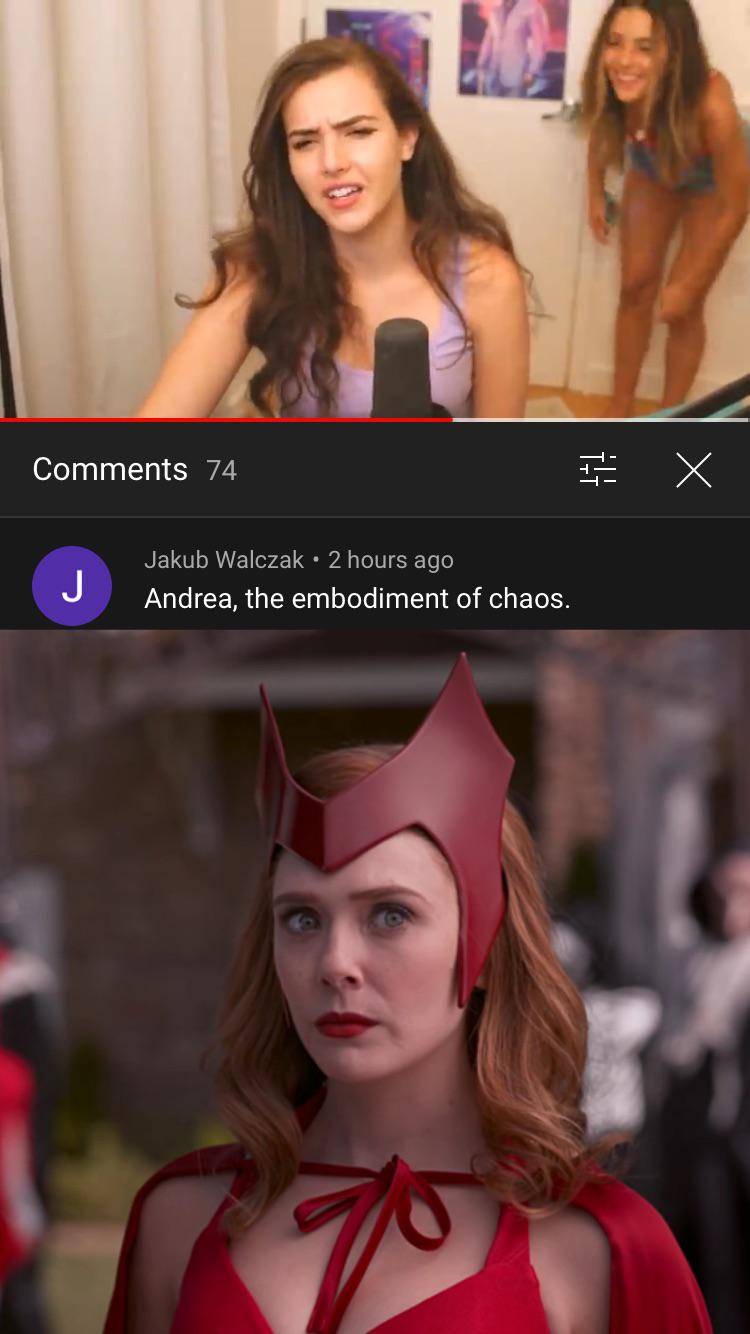 This is chaos magic Andrea. I know what you are. | Scrolller