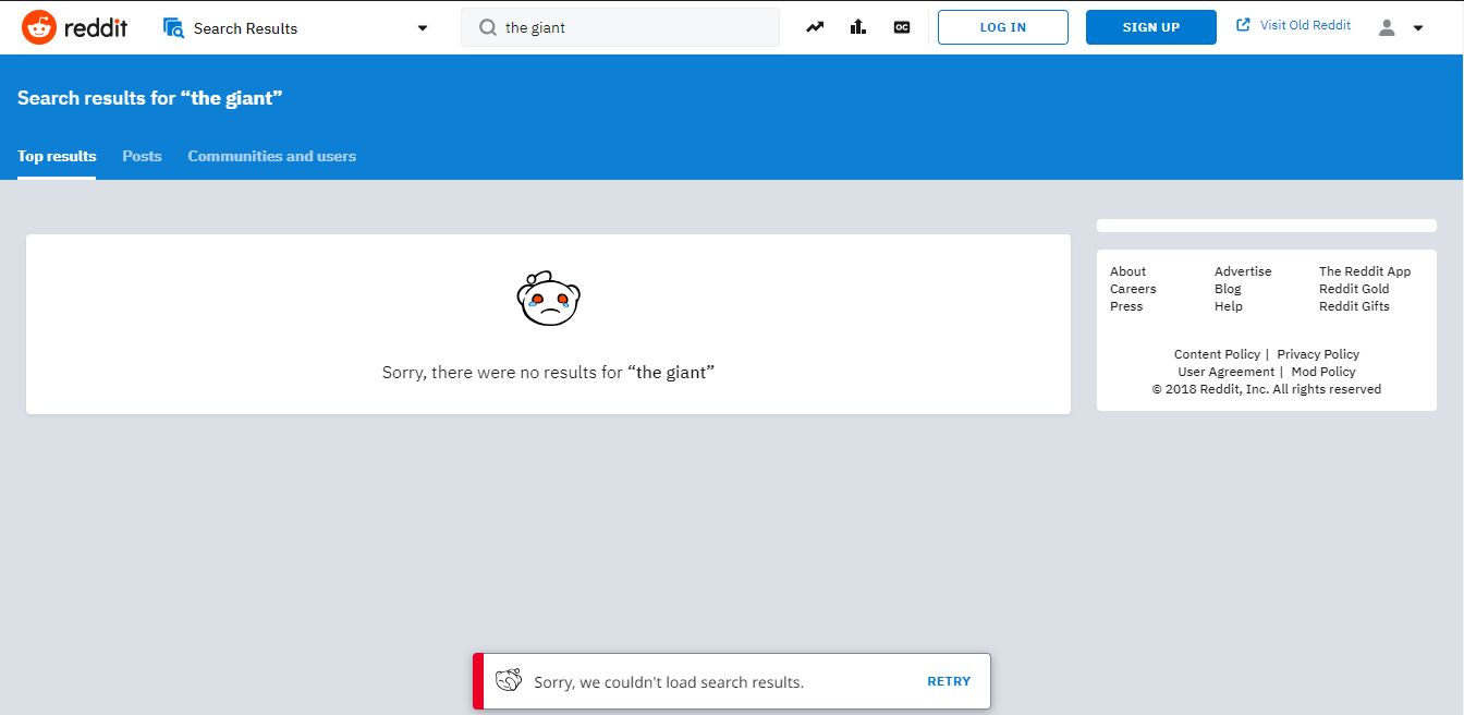 This is far too common of a sight on the redesign. Please note, I am logged in. This just ...
