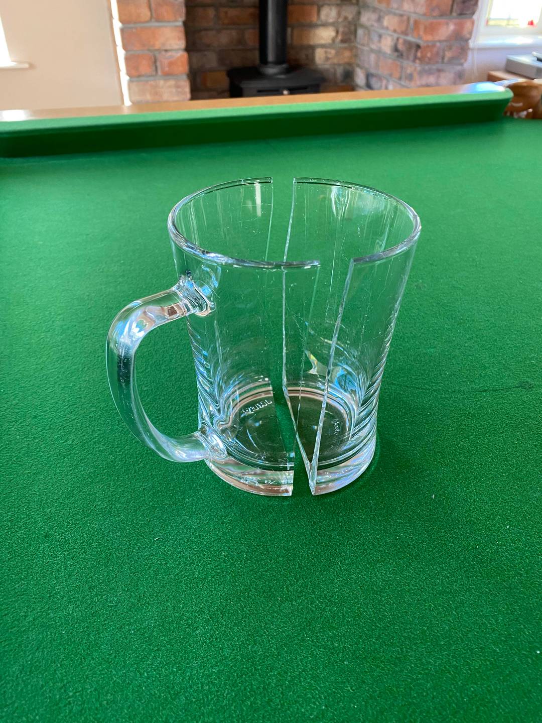 This is how my IKEA pint glass broke in the dishwasher - right down the middle | Scrolller