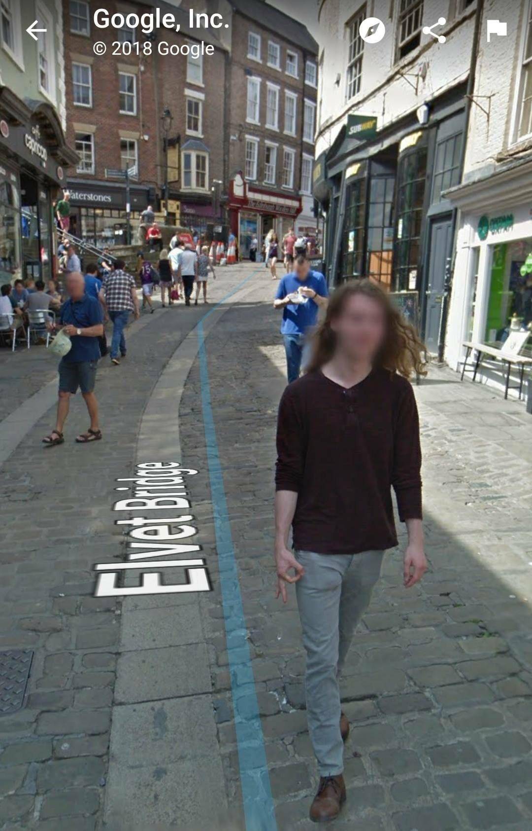 This mad lad on Google Maps streetview | Scrolller