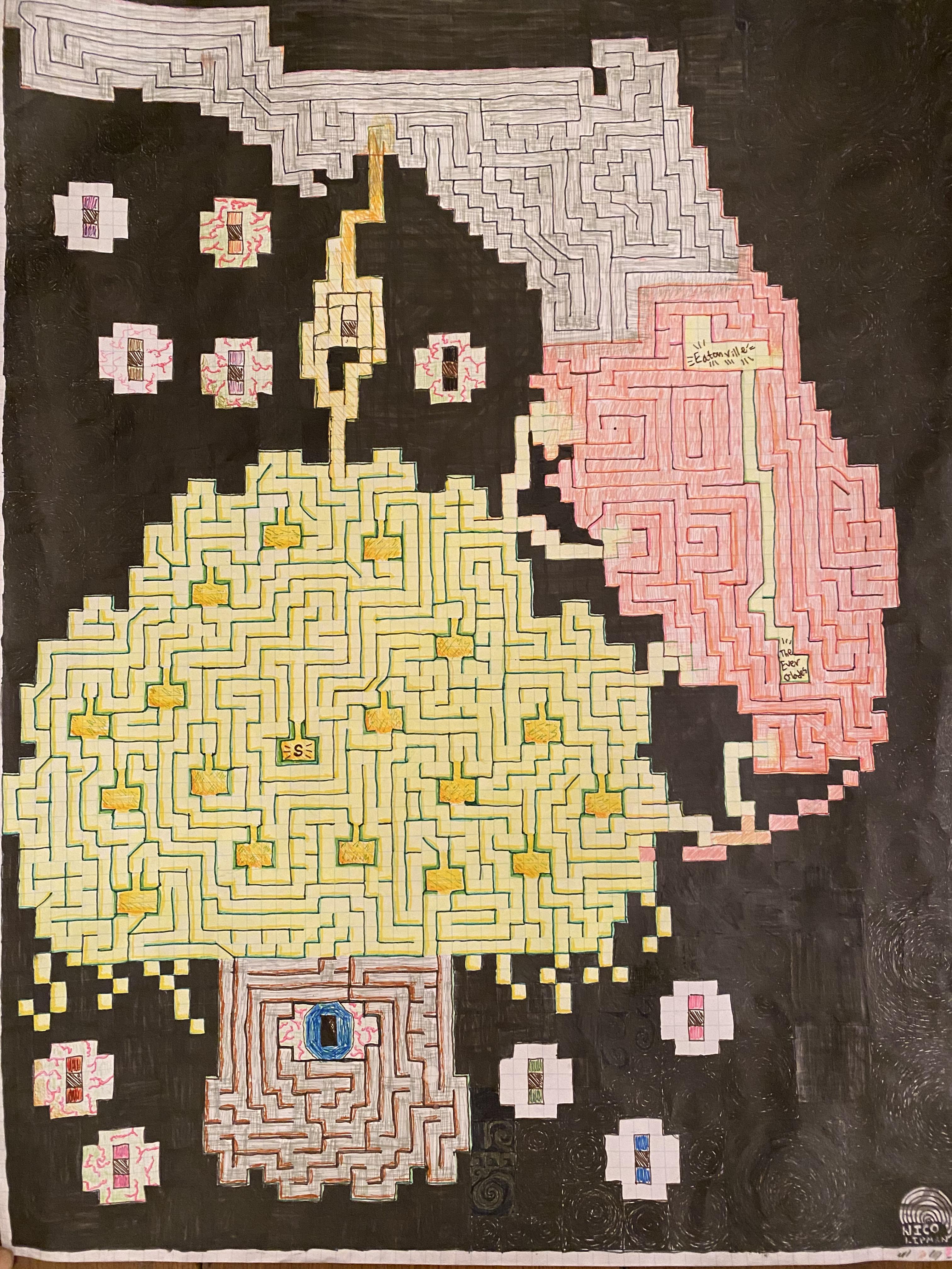 This maze I made for an English project based on the book "Their Eyes Were Watching God" | Scrolller