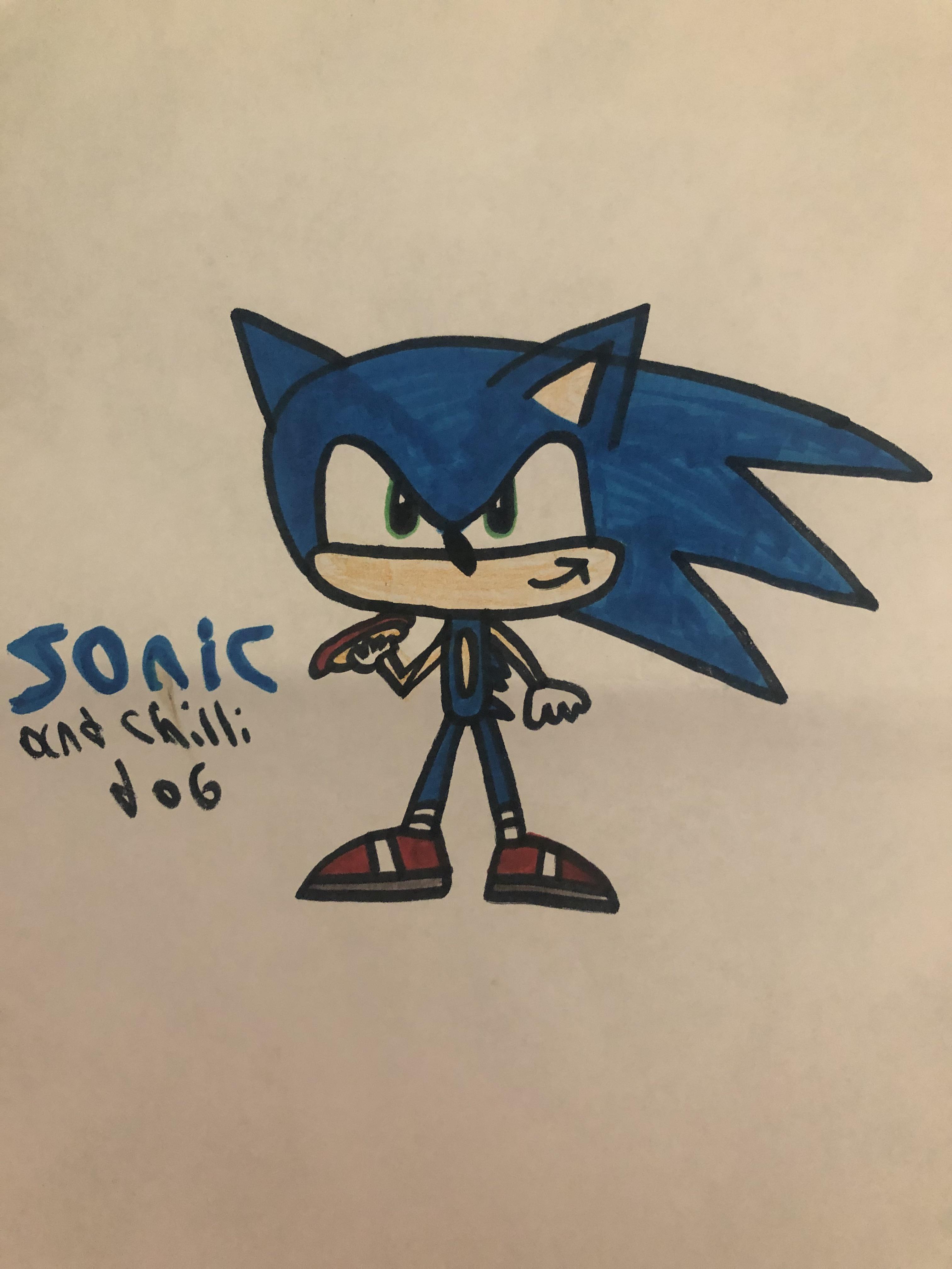 This Sonic Drawing I Made Nearly One Year Ago | Scrolller