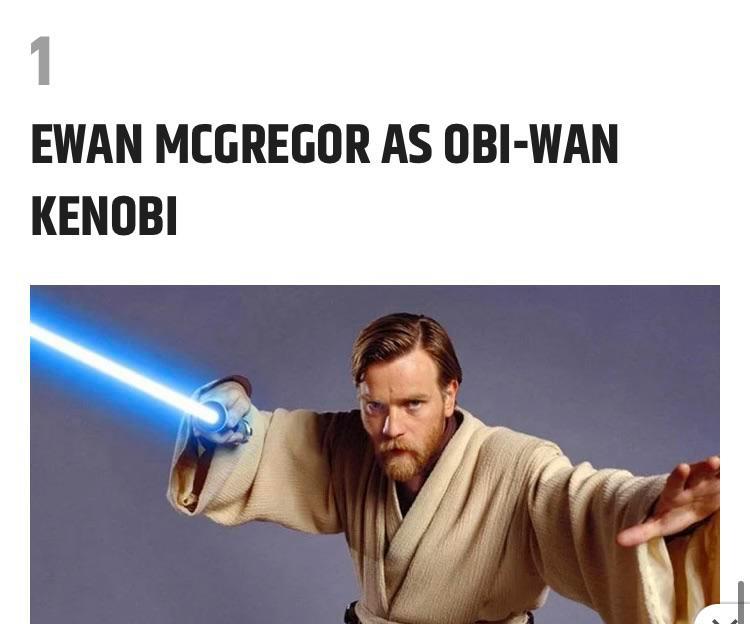 This was on ranking star wars actors worst to best and he was best🙂 | Scrolller