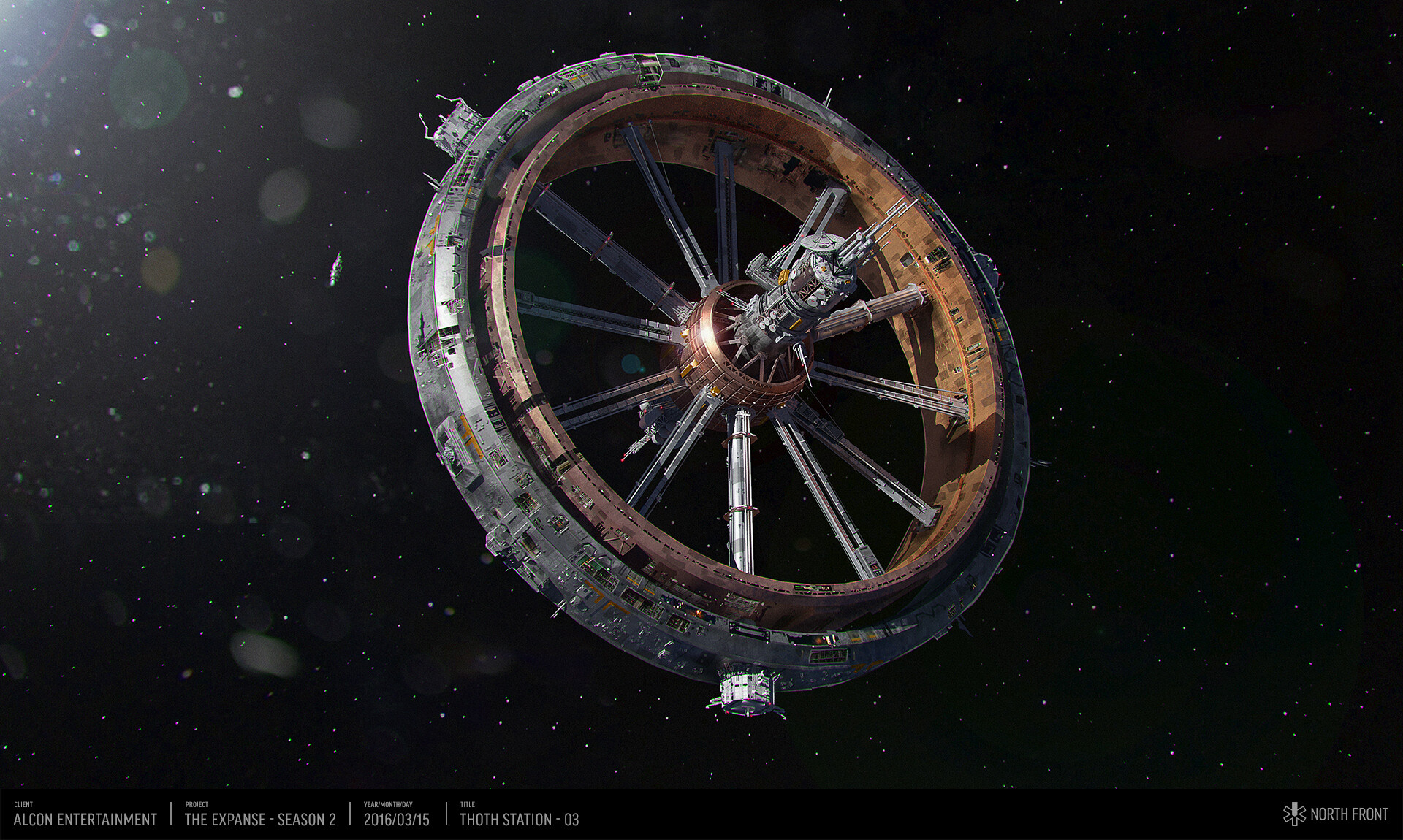 Thoth station plus spaceship by Lee Fitzgerald | Scrolller