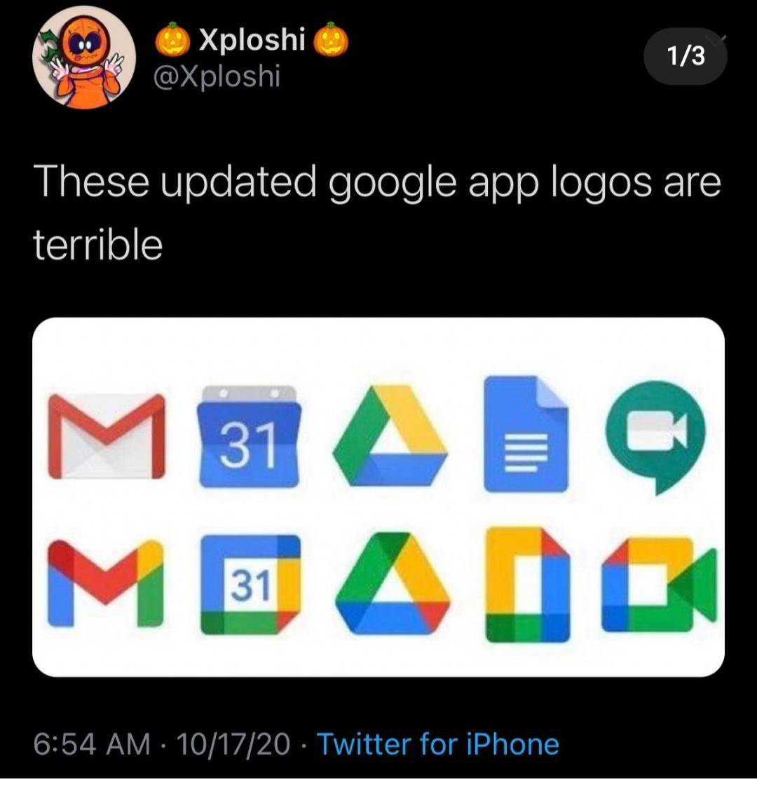 Thoughts on the new google app logos? :/ | Scrolller