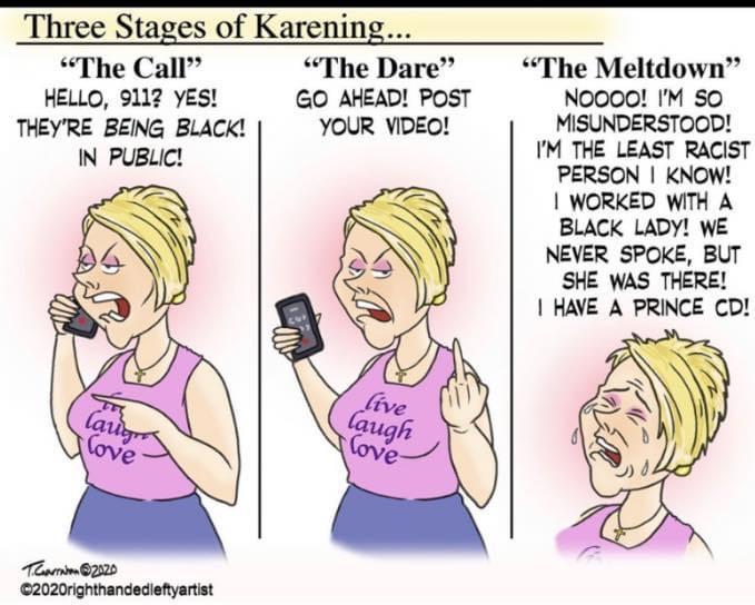 Three stages of Karening... | Scrolller