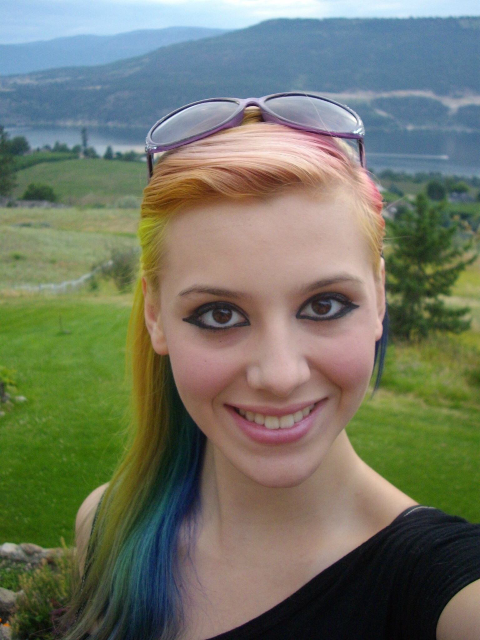 Throw Back To My Rainbow Hair Scrolller