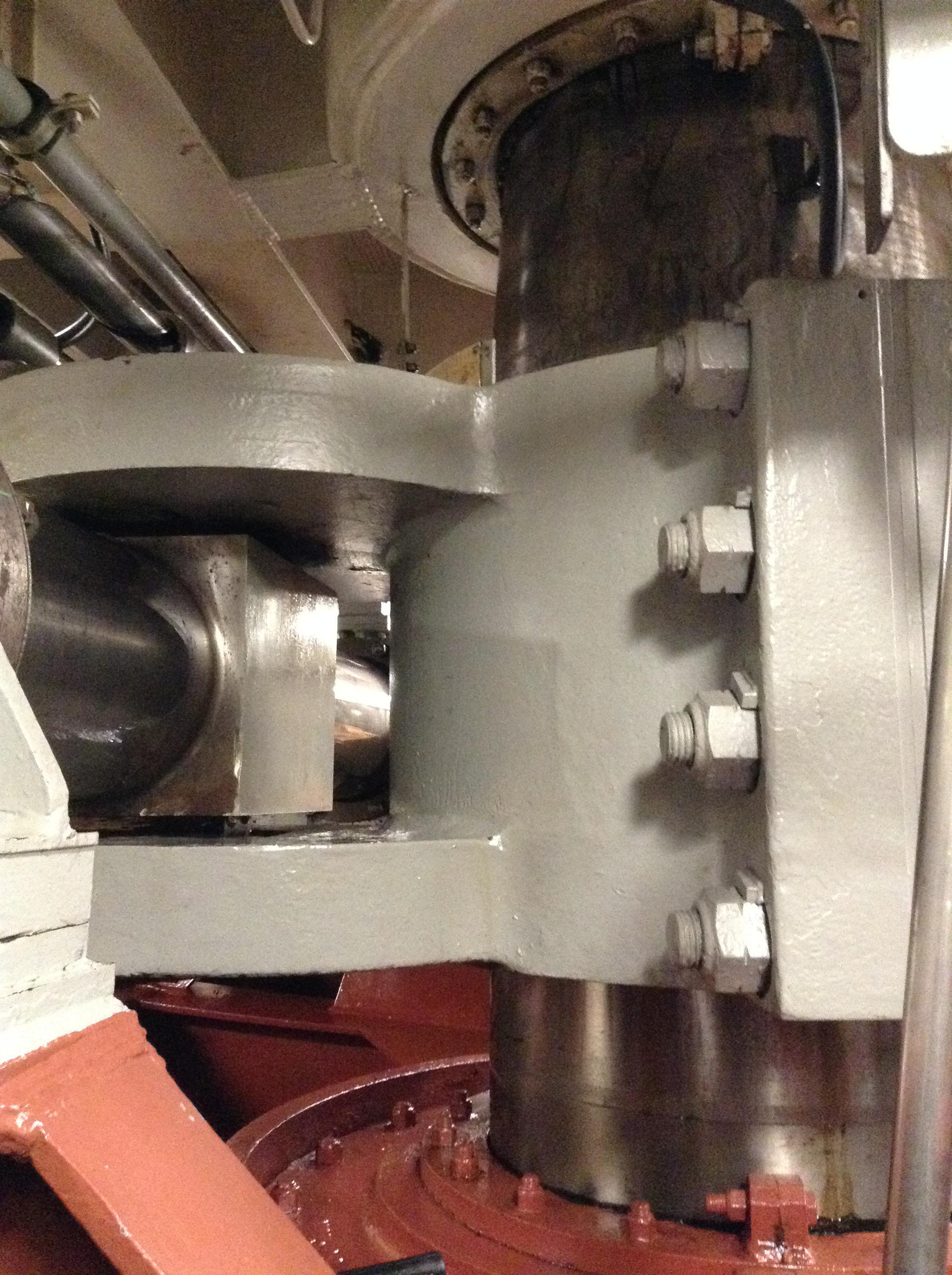 Ticonderoga-class guided missile cruiser rudder. | Scrolller