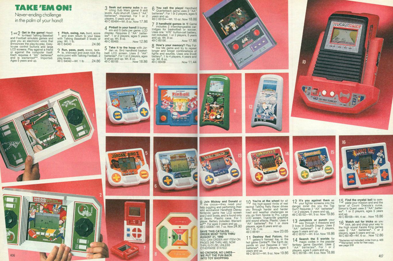 Tiger games in 1989 Sears Wishbook | Scrolller