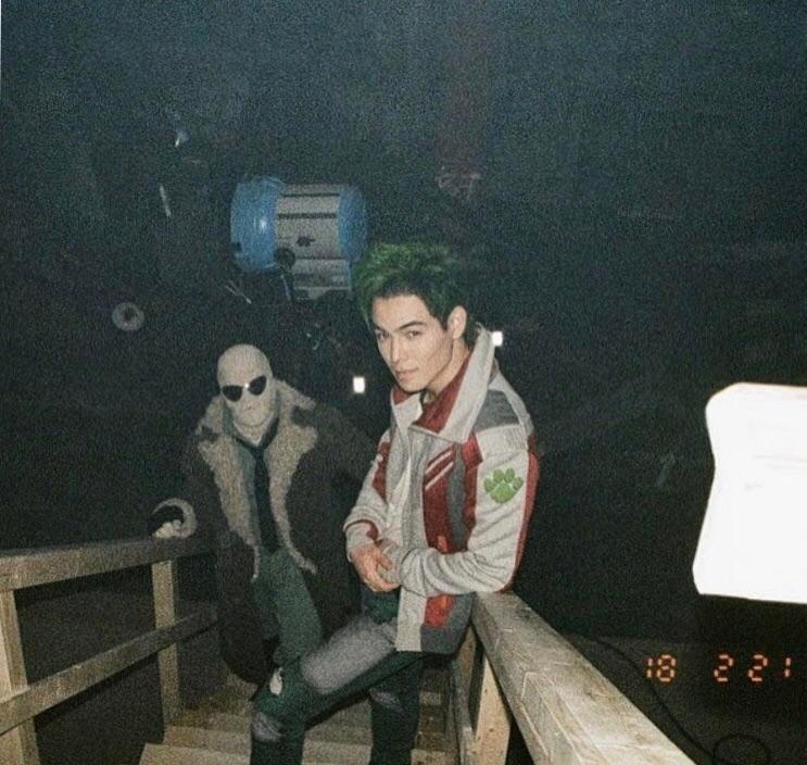 New BTS photo of Beast Boy and Negative Man | Scrolller