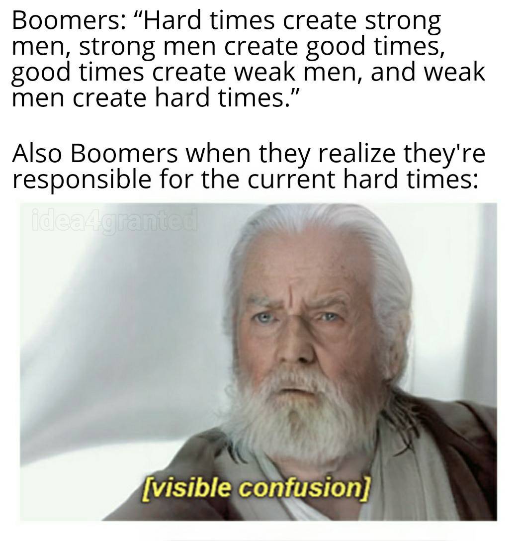 TL;DR: Boomers suck haha | Scrolller