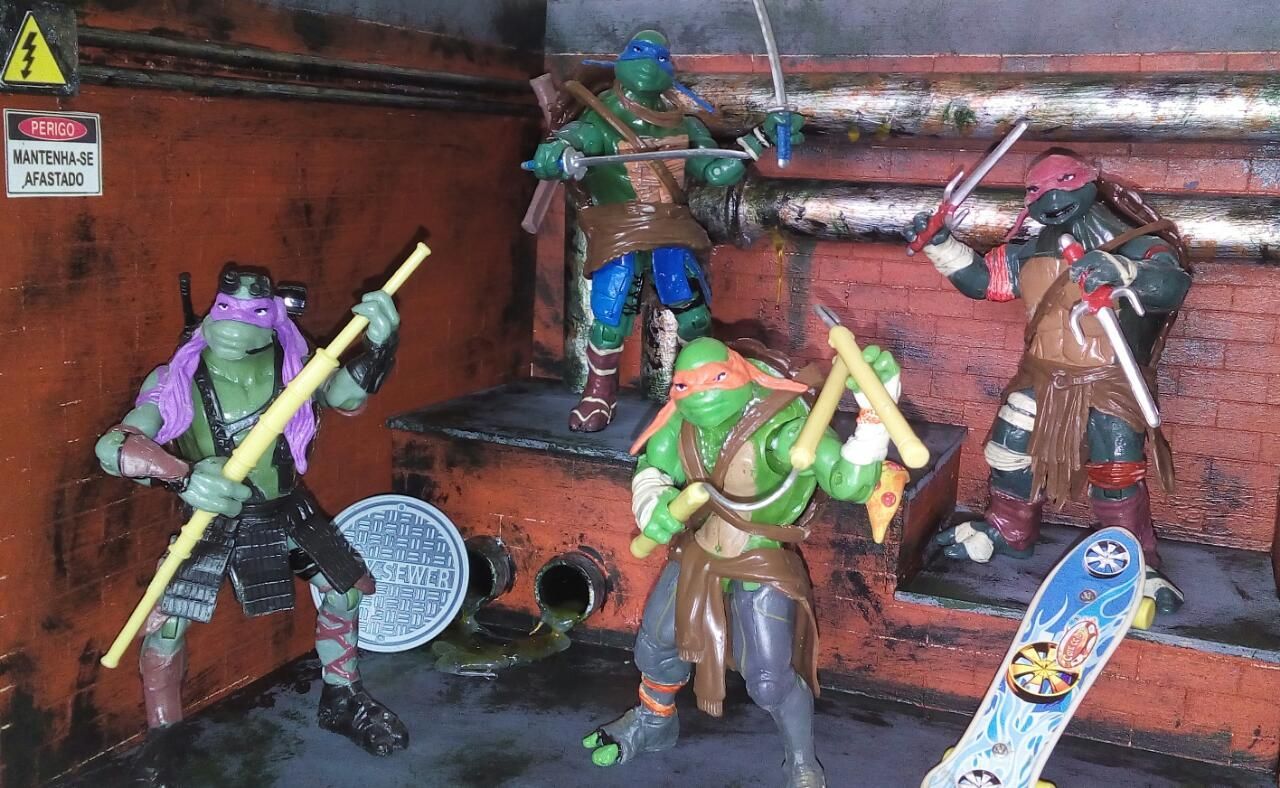 TMNT diorama. By my father. | Scrolller