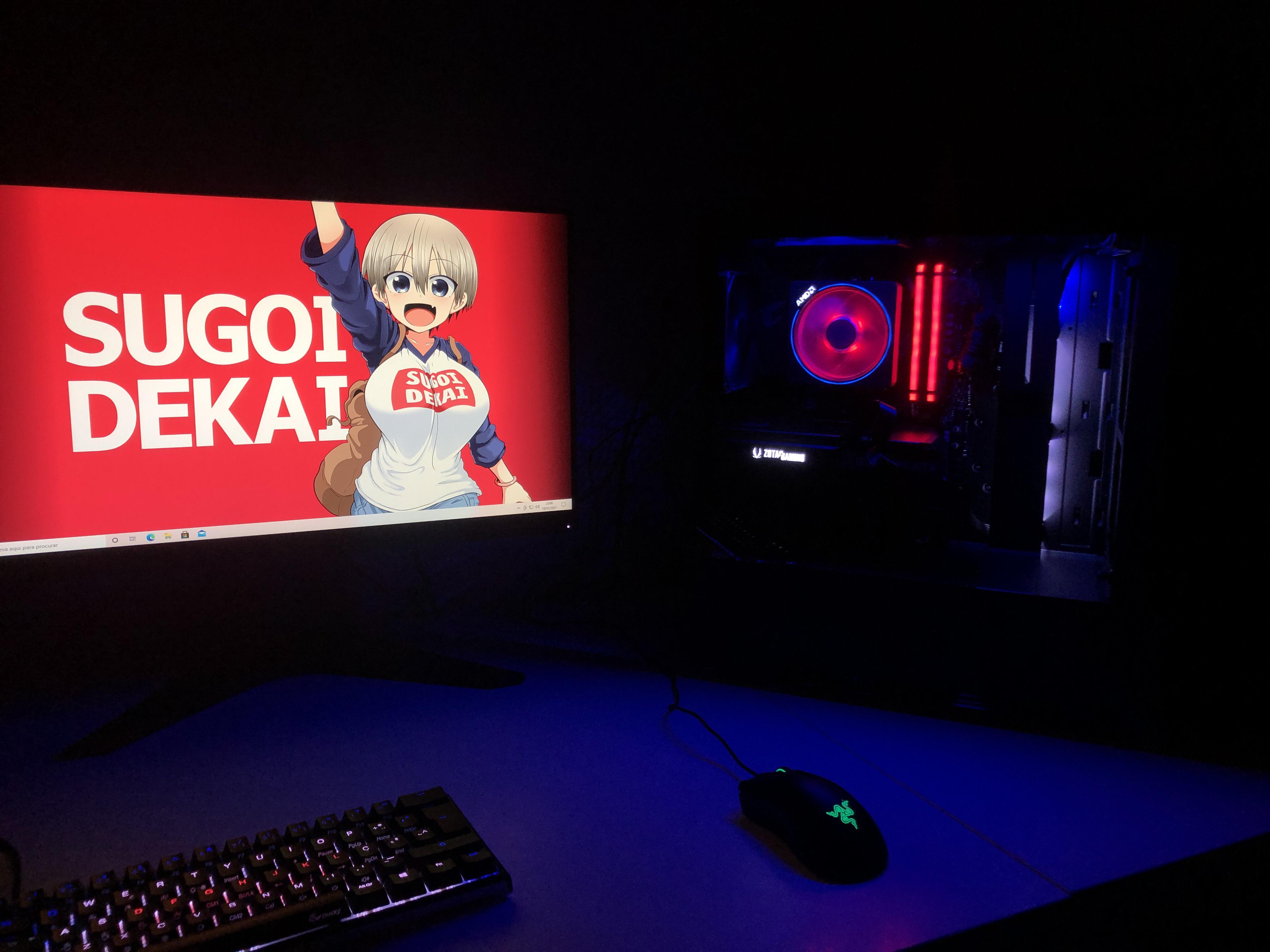 Today I made a gaming setup based on Uzaki! What do you guys think? | Scrolller