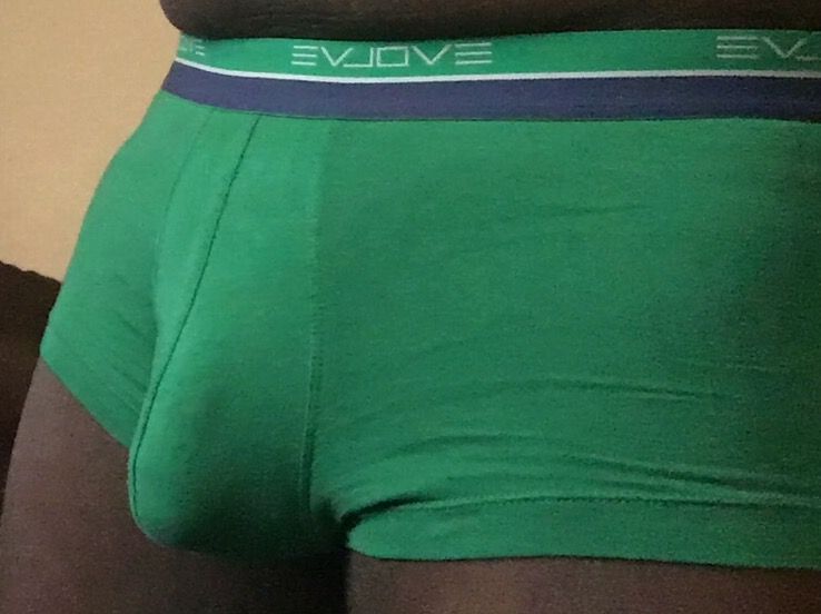 Today's undies green trunks by evolve | Scrolller