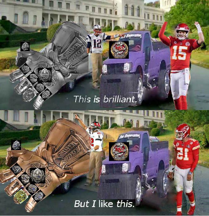 Tom Brady Flexing his gauntlet | Scrolller