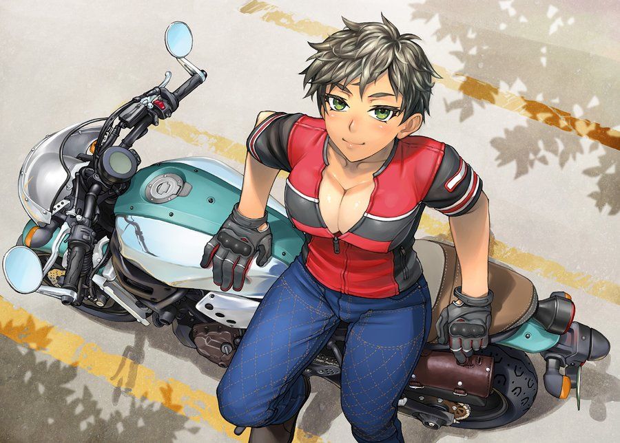 Tomboy in a motorcycle [Original] | Scrolller