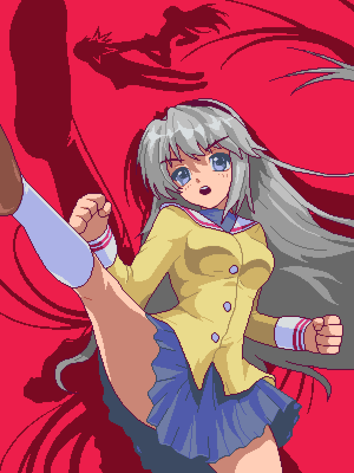 Tomoyo Pixel Art | Scrolller