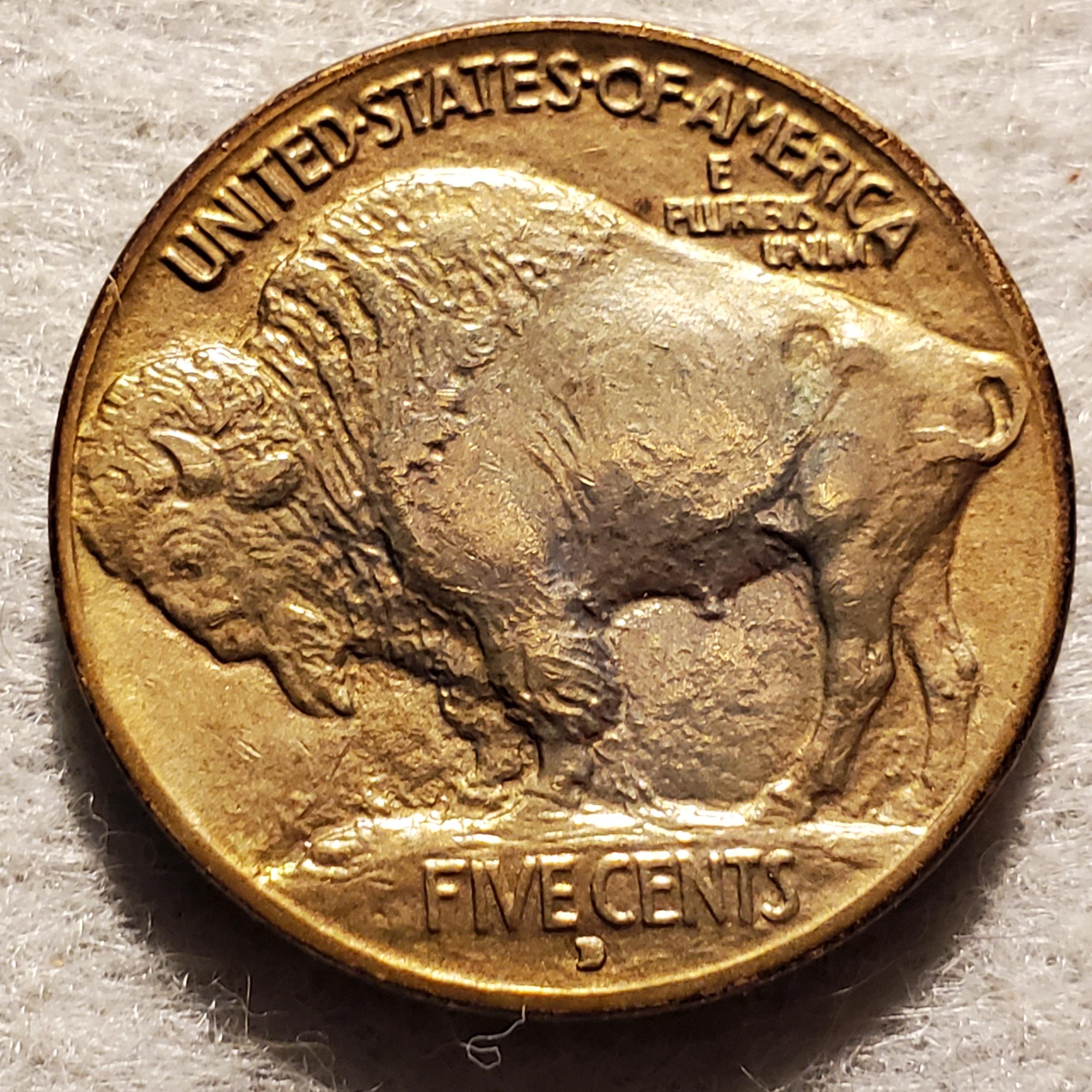 Toner Tuesday 1913-D V-1 Buffalo reverse | Scrolller