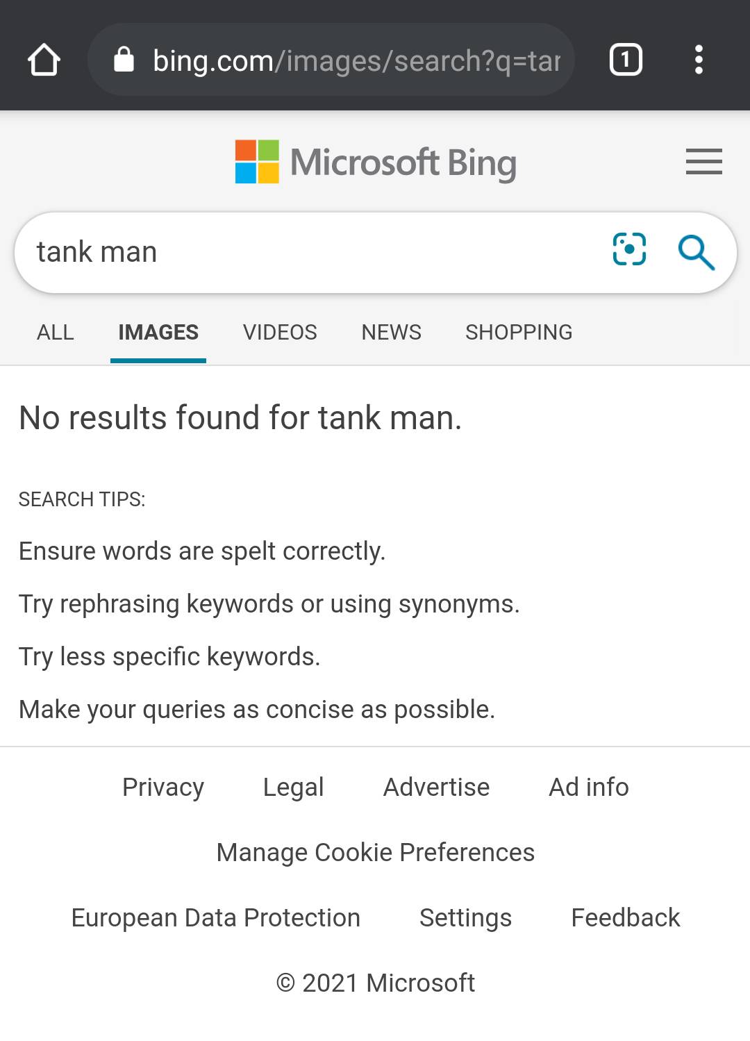 Tony Martin is so strong bing is now censoring his existence!?! | Scrolller