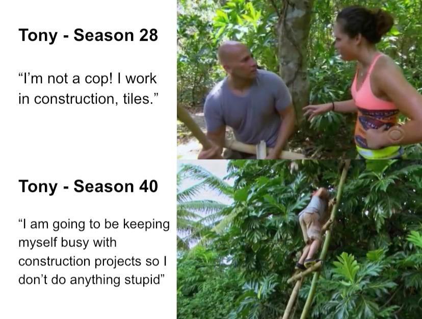 Tony’s construction worker arc is complete! #Meme | Scrolller