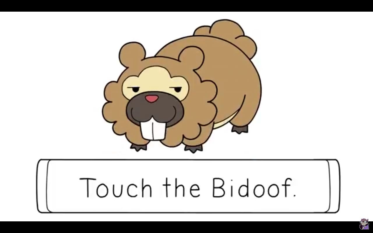 touch the bidoof. | Scrolller