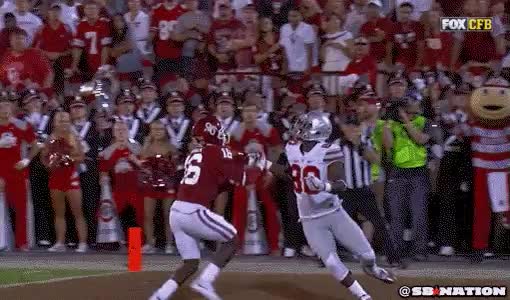 "Touchdown catch ends with a hug" | Scrolller