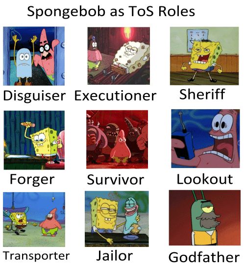 Town of Salem roles as Spongebob | Scrolller