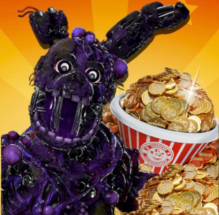 Toxic Springtrap flexing his fazcoins | Scrolller