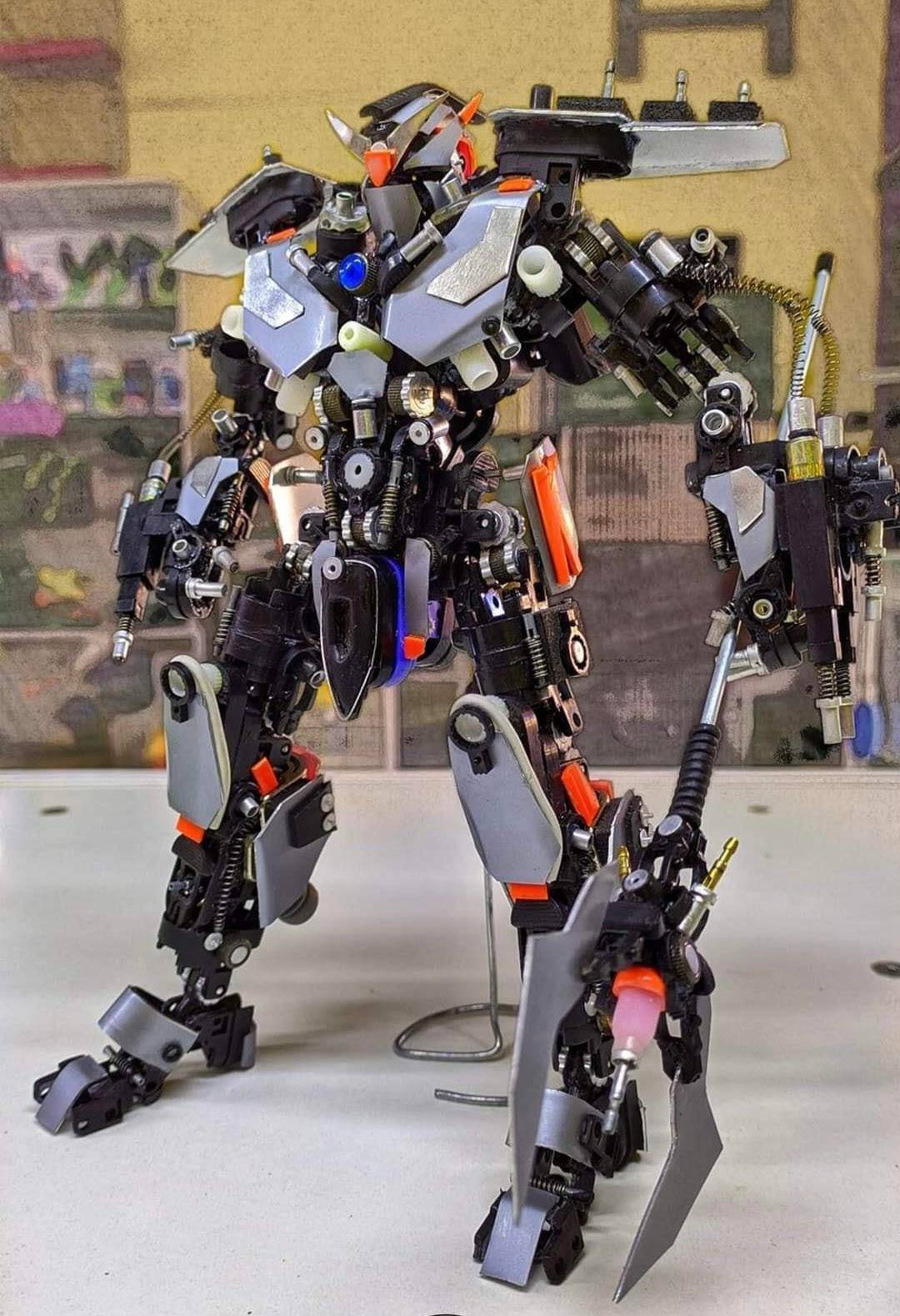 Transformers made out lighters (credit : @khalif_art on Instagram) | Scrolller