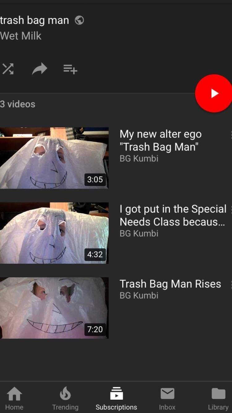 Trash Bag Man, he who cannot be kept down | Scrolller