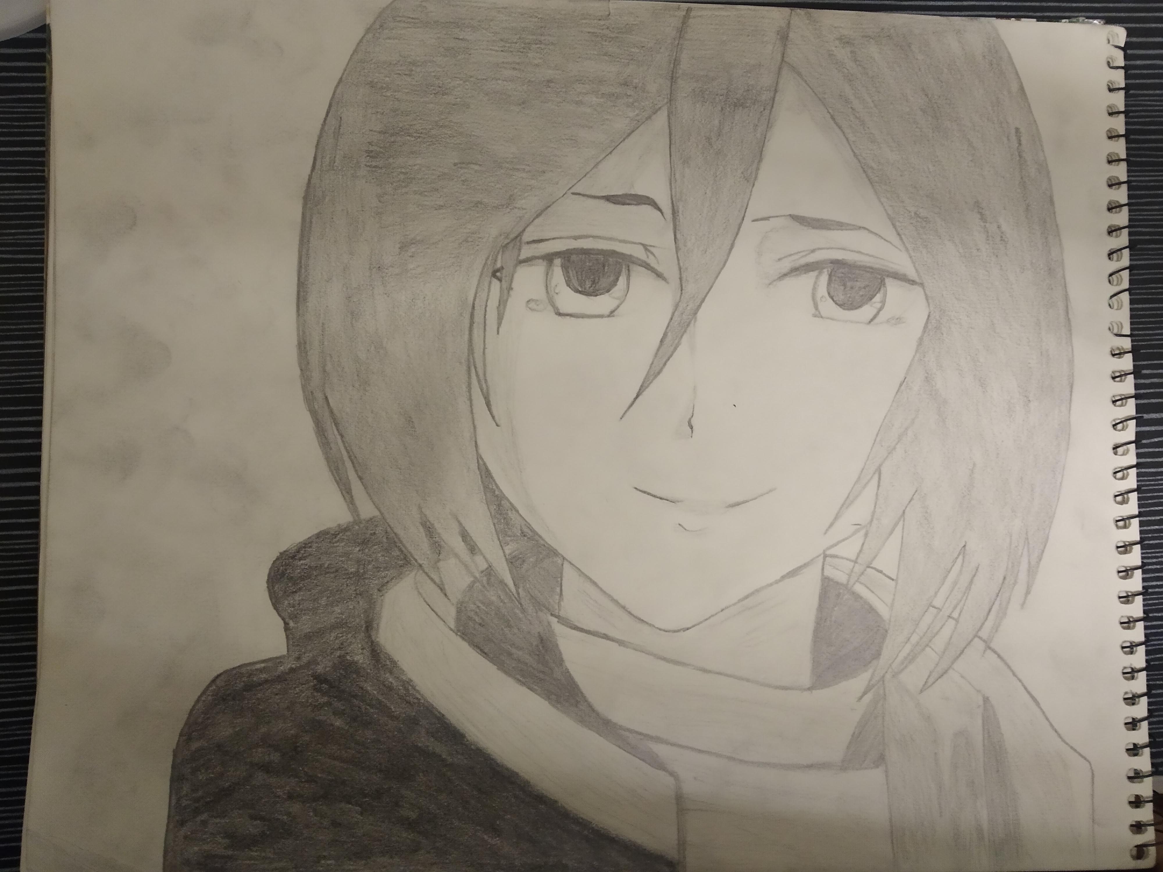 Tried drawing mikasa from her confession | Scrolller