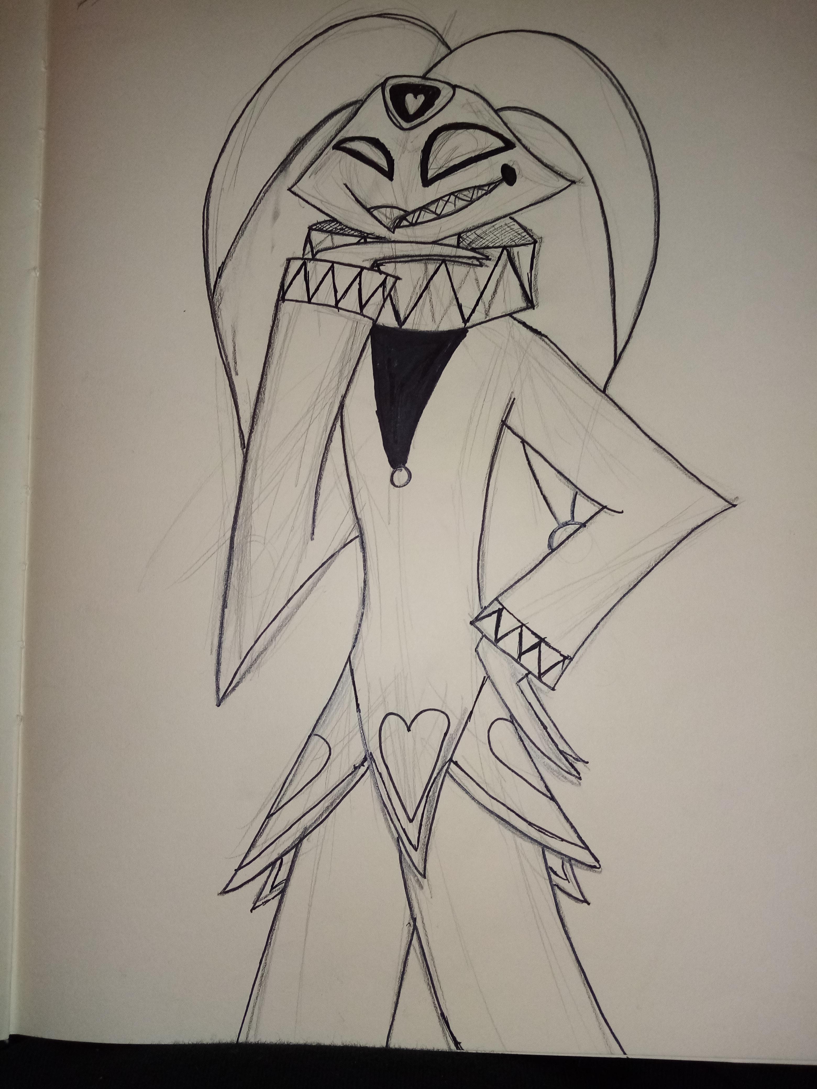 How To Draw Robo Fizz From Hazbin Hotel Printable Step By Step Drawingalastor Hazbin Hotel Lines