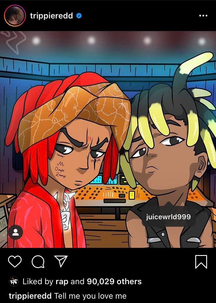 Trippie just posted this on IG. Tell me you love me coming very soon? | Scrolller