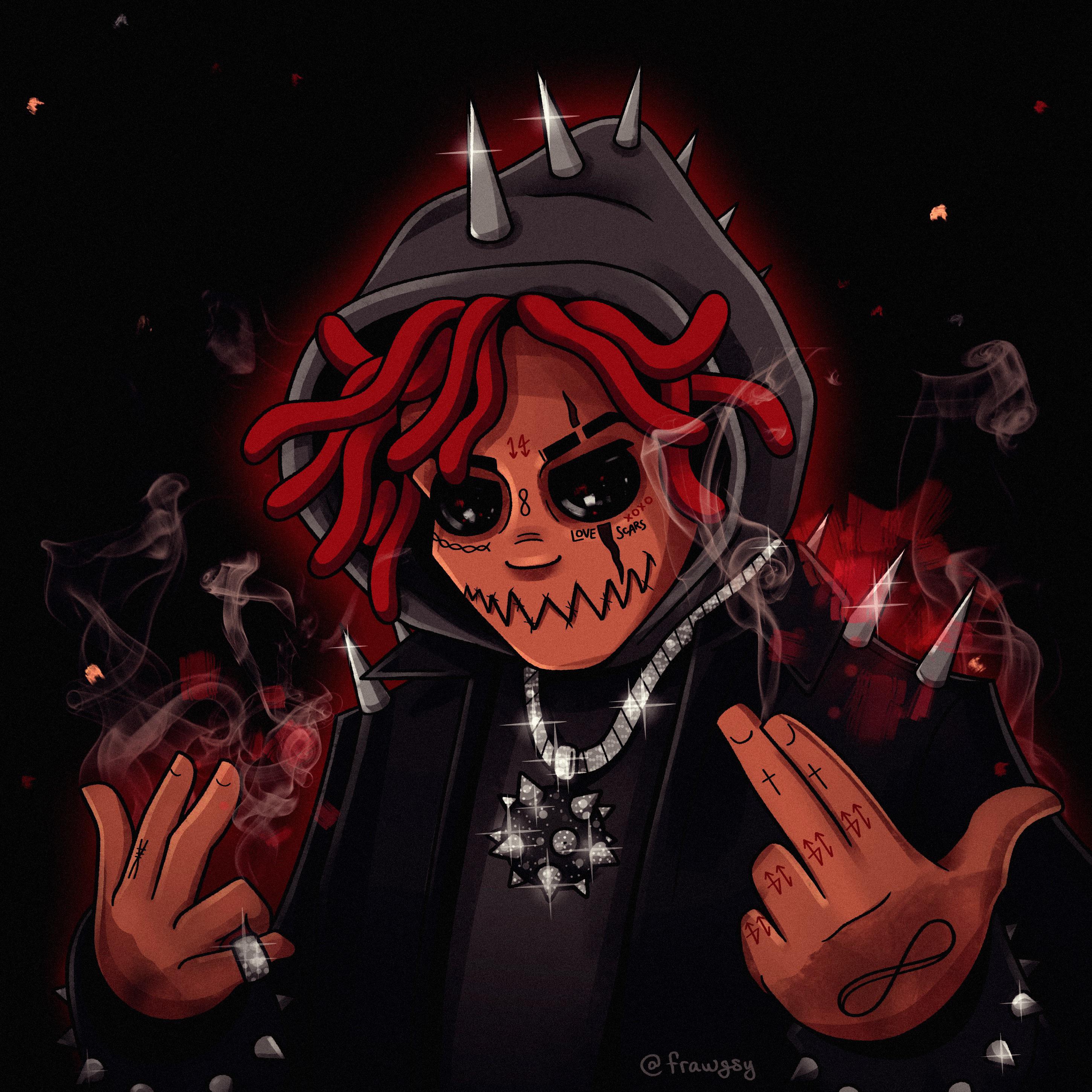 Trippie Redd [Illustration by me] | Scrolller