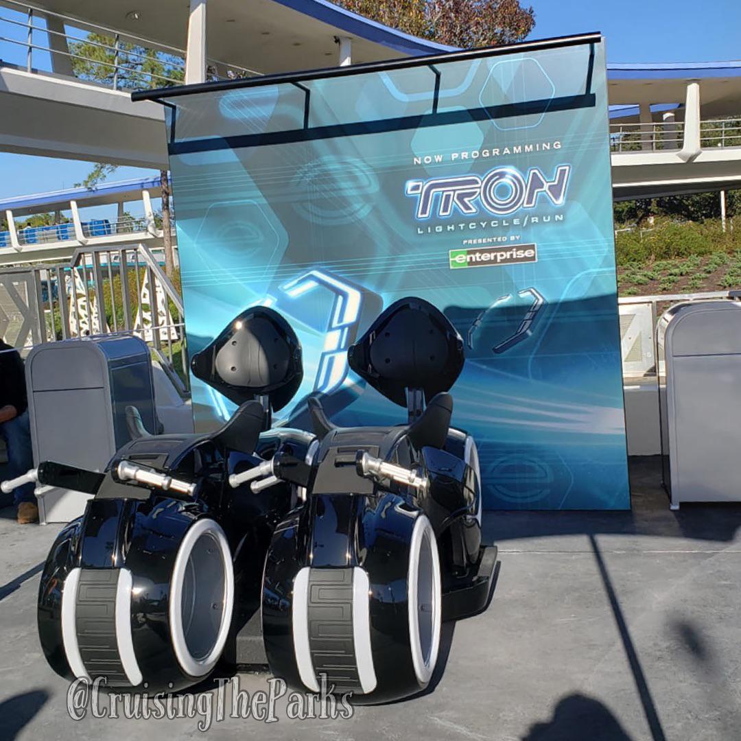 TRON Lightcycle/Run ride vehicles now on display at the Magic Kingdom | Scrolller