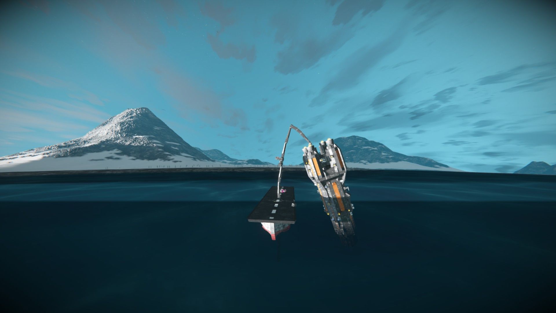 Trying to pull my ship out of the ocean | Scrolller