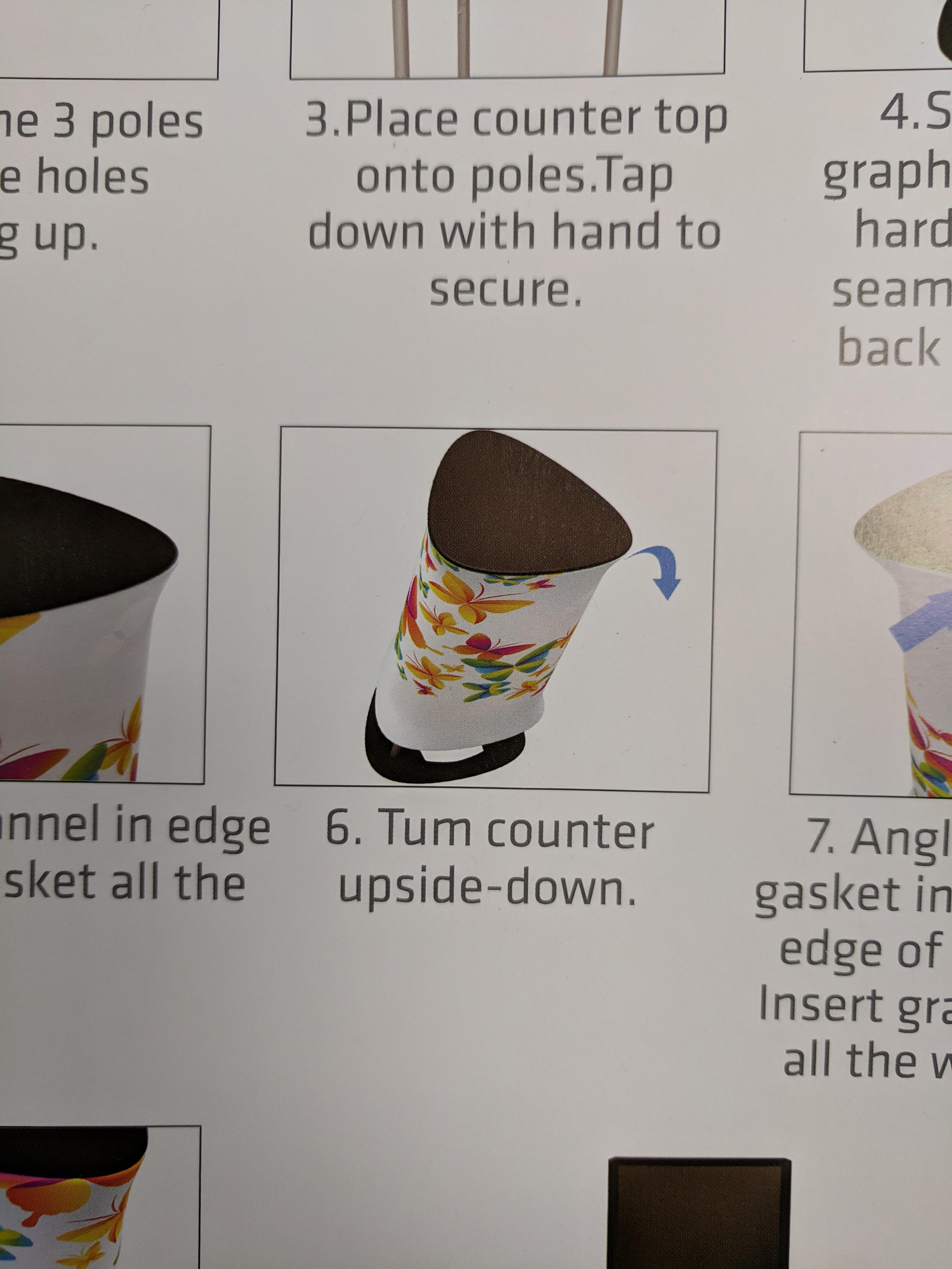 Tum counter upside-down. | Scrolller