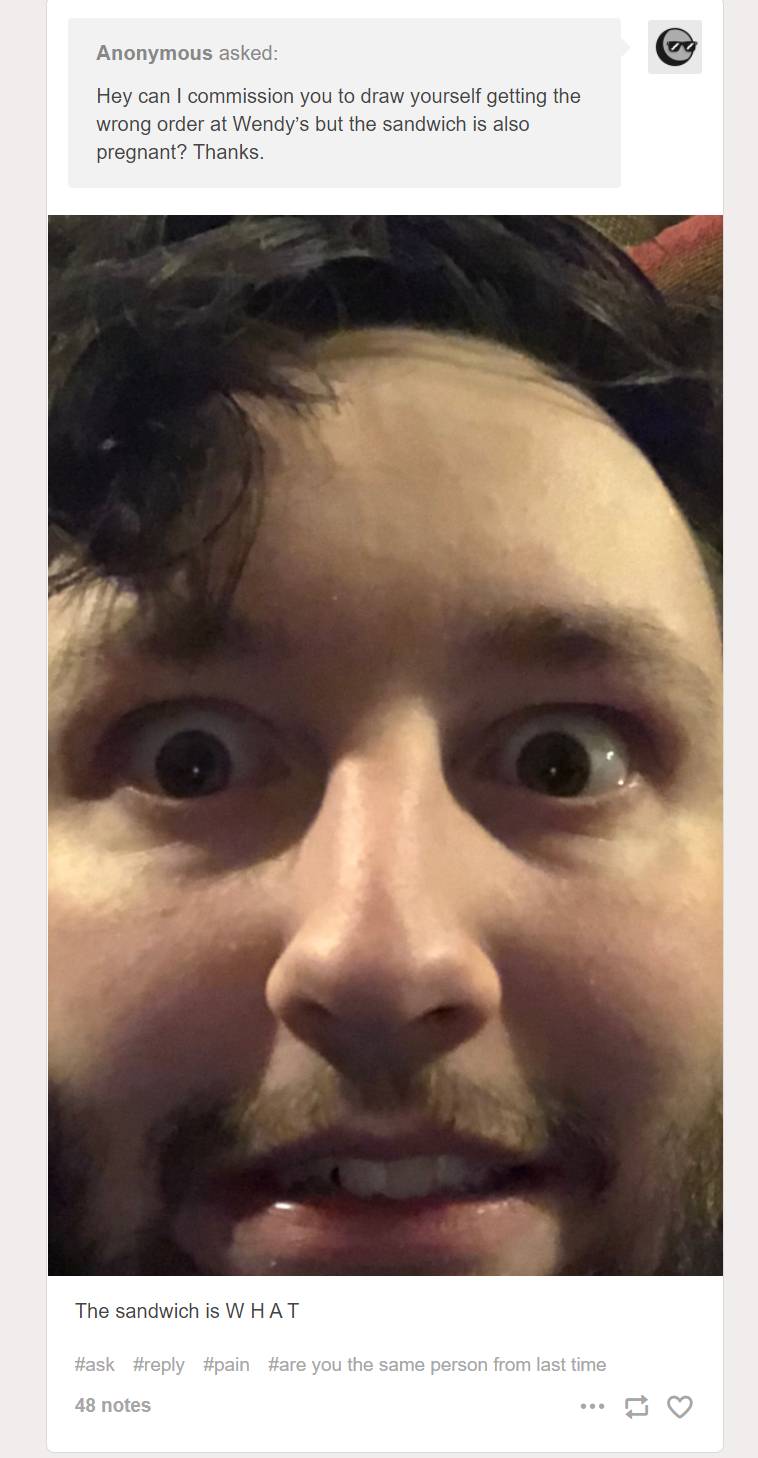 Tumblr anon asks were a mistake | Scrolller