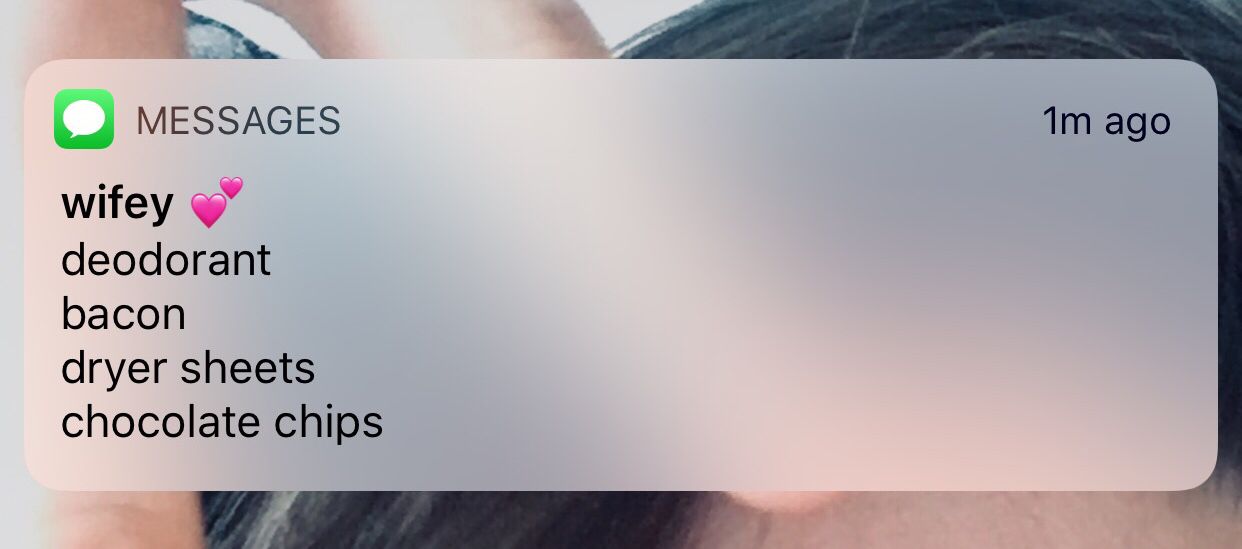 Two days into husbanding and this what my text notifications look like already | Scrolller