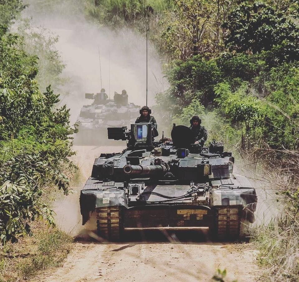 Ukrainian T-84 tanks in Thai service. | Scrolller