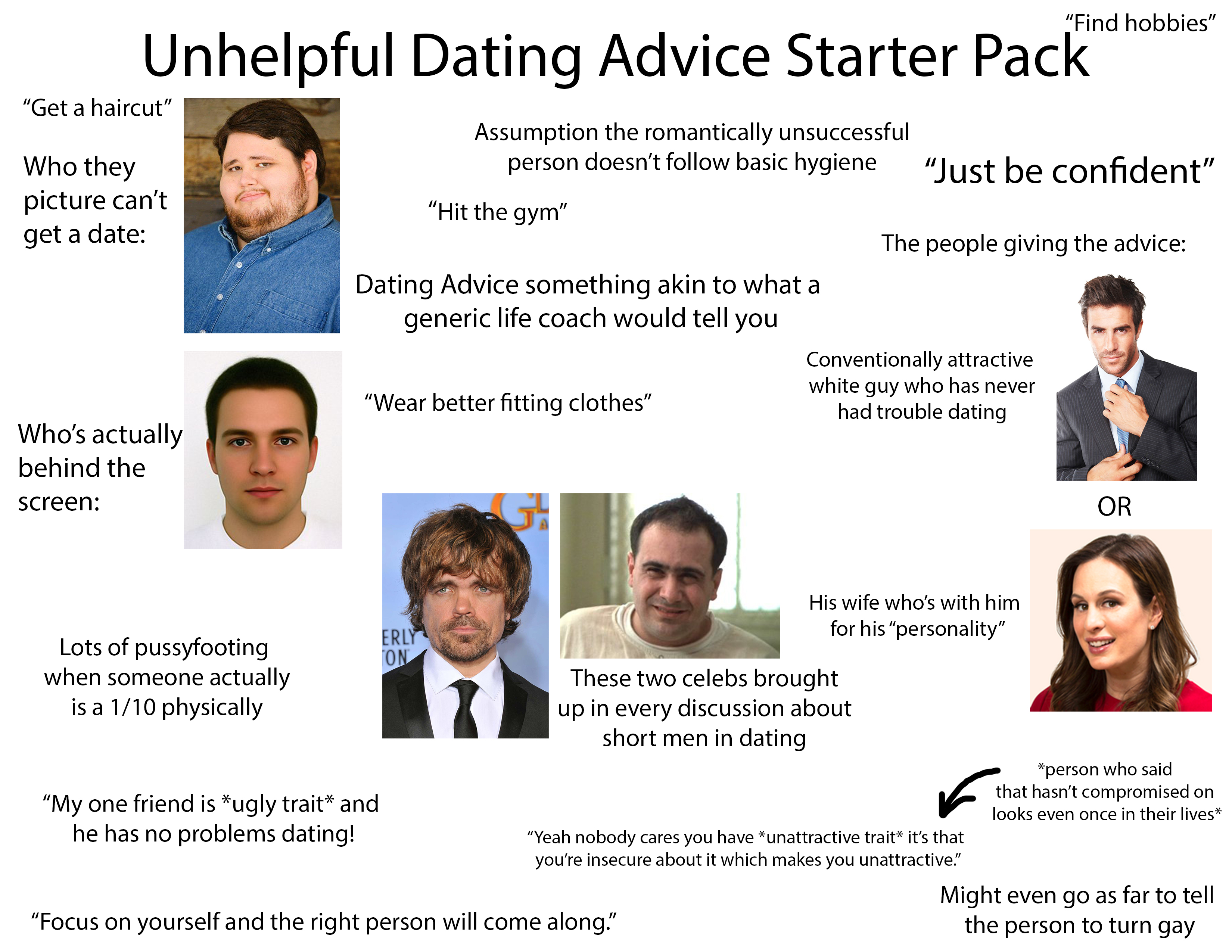 Unhelpful Dating Advice Starter Pack | Scrolller
