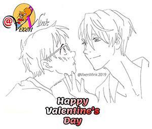 United Valentine - Viktor Nikiforov and Yuuri Katsuki: Commission | Scrolller