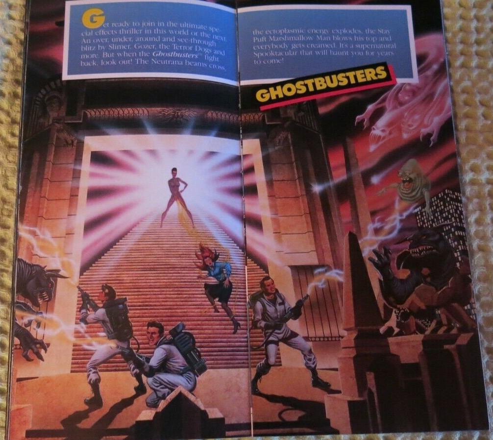 Universal Studios brochure advertising the classic Ghostbusters live stunt-show. | Scrolller